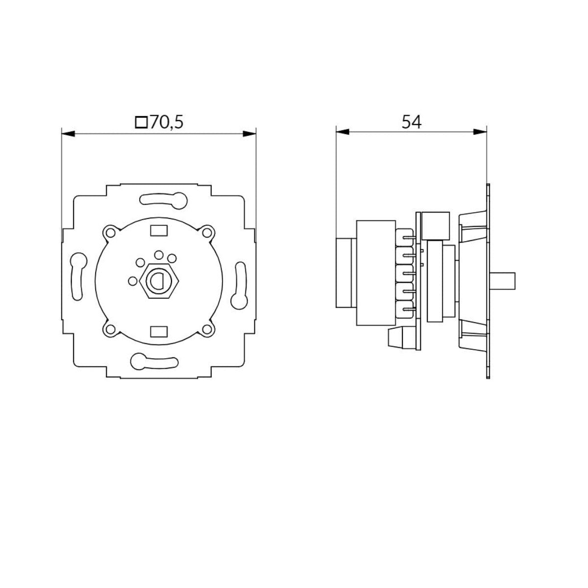 LST 50 BJ UP-R - 100V Lautstärkeregler mit Pflichtrufrelais, Variante ...